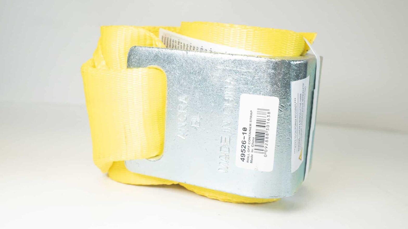 4in x 5ft Strap w/ Hook for Roll Off Containers. – Toledo Tarp